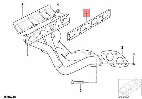 Genuine BMW X3 Z4 E46 E83 E85 316Ci 316i 316ti 318Ci Flat Gasket ...