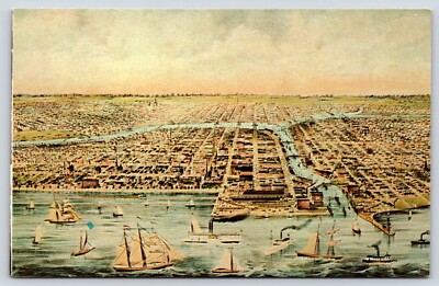 Illinois Chicago in 1865 Historical Society Vintage Postcard | eBay