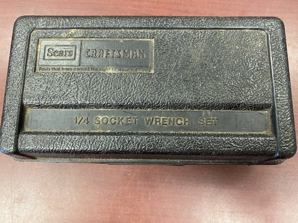 Vintage Sears Craftsman 1/4" Drive SAE - Socket Set | eBay