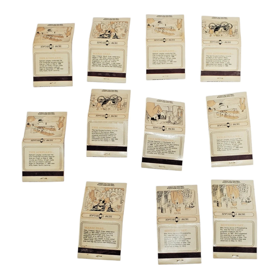 Matchbook Collection HOW IT BEGAN: Series Set 30-Match Unstruck Diamond ...