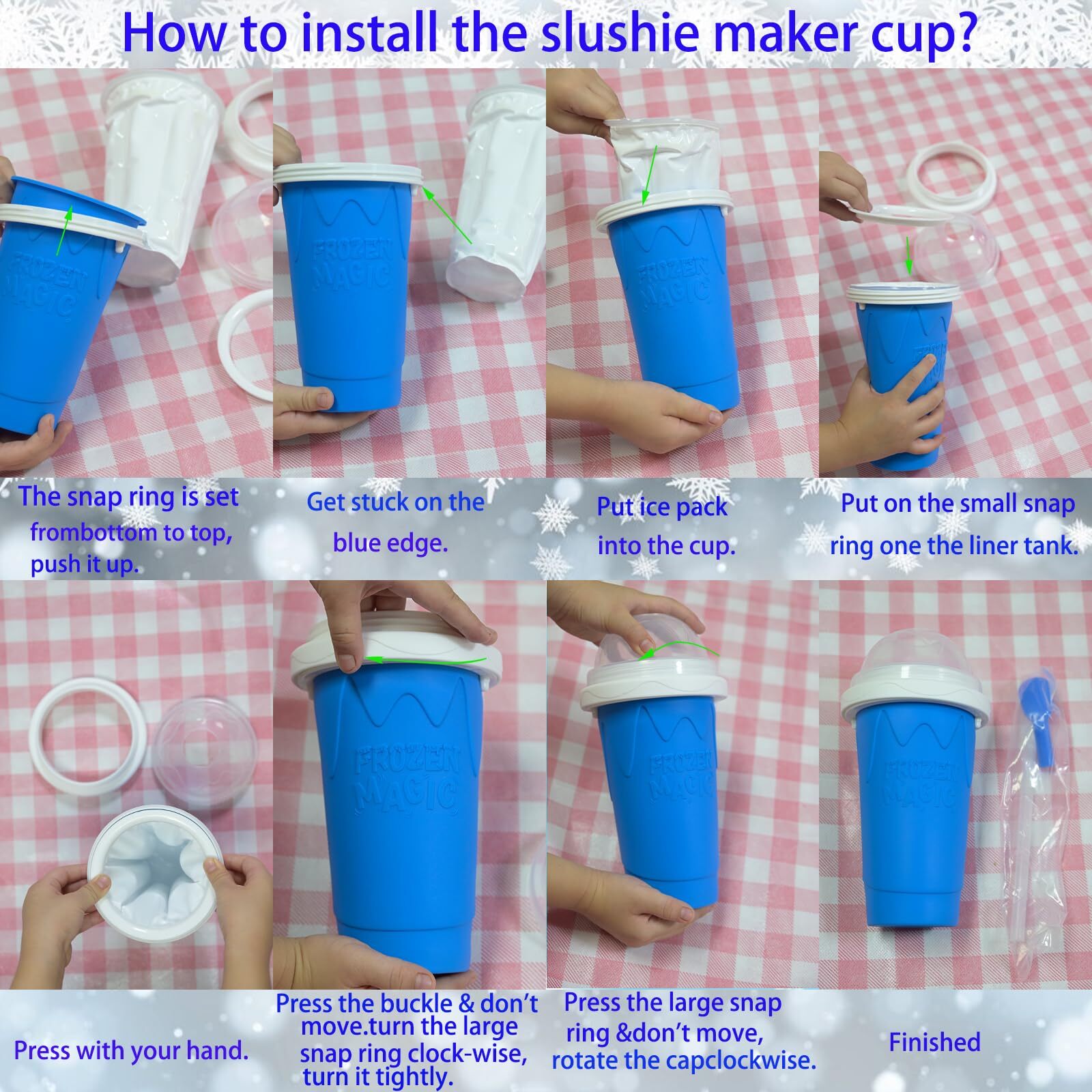 Slushie Maker Cup - DIY Magic Slushy Maker Squeeze Cup, Portable Smoothie Squ... | eBay