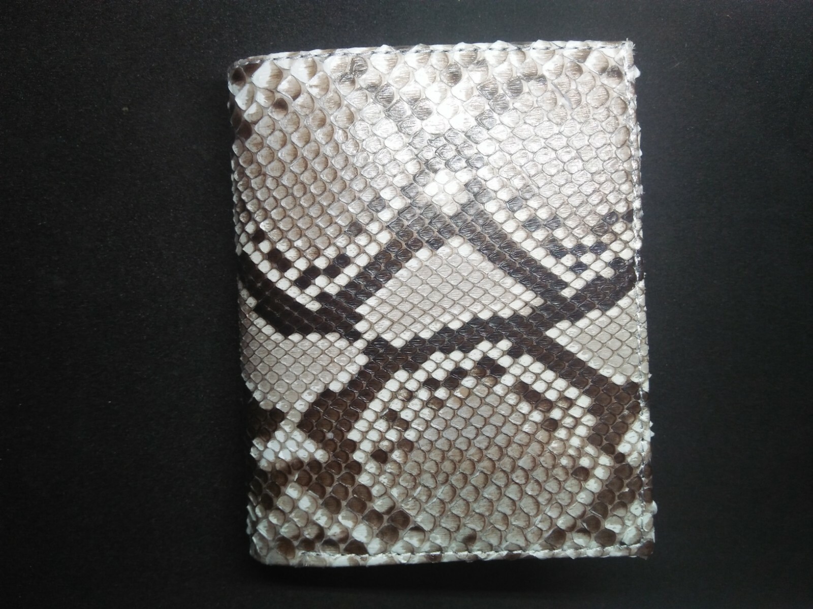 GENUINE SNAKE SKIN Leather Bifold Wallet. MEN'S SNAKESKIN WALLET Free ...