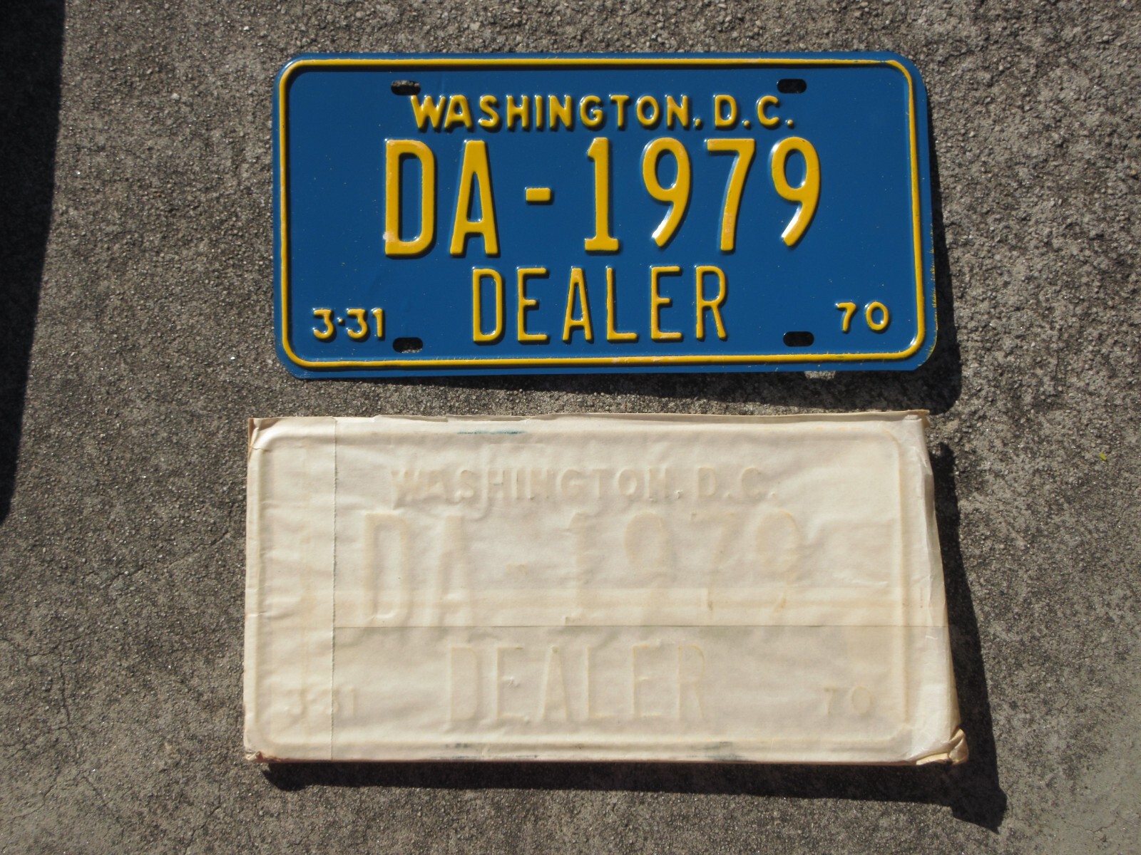 1970 Washington DC Dealer License Plate District of Columbia DA 1979 | eBay