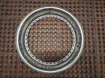 18X2.5 CHROME STEP LIP STRAIGHT FLANGE 40 HOLE! | eBay