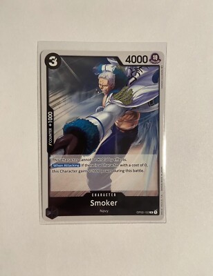 One Piece TCG Paramount War English Ver. ~ Smoker OPO2-102 R Holo Foil ...