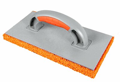 Orange Sponge Float Trowel Soft Rubber Medium Size Holes Rendering ...