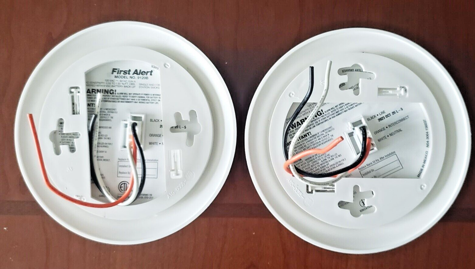 2 First Alert 9120B Smoke Detector, Hardwired Alarms, Battery Backup | eBay