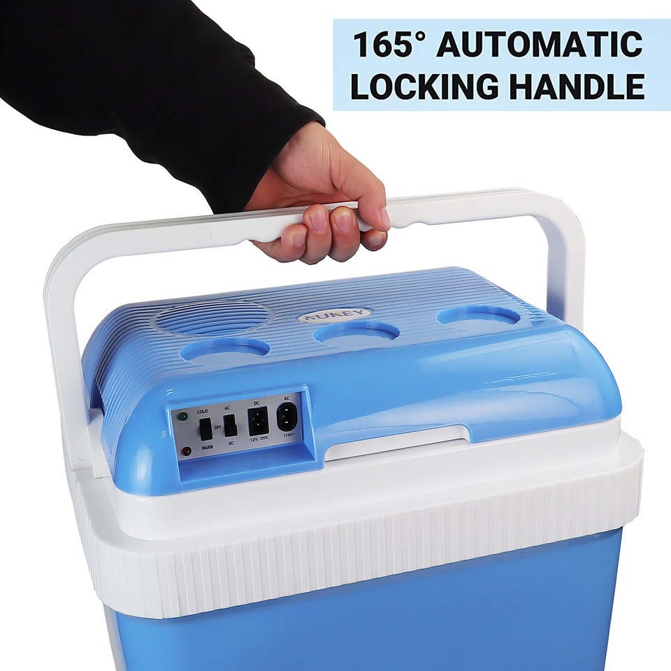 25QT Portable Car Fridge Freezer Cooler Mini Refrigerator 12V/110V ...