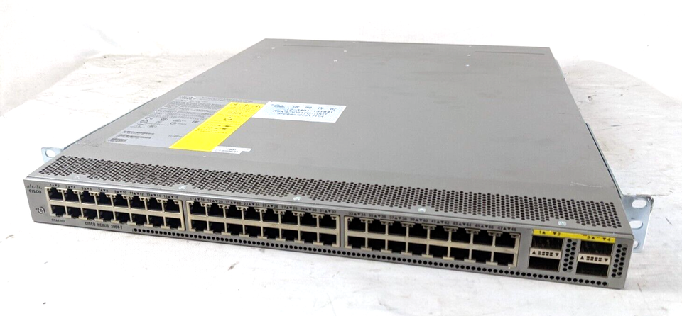 Cisco Nexus 3064-T N3K-C3064TQ-10GT 48-Port Ethernet Switch w/ 4x QSFP+ ...