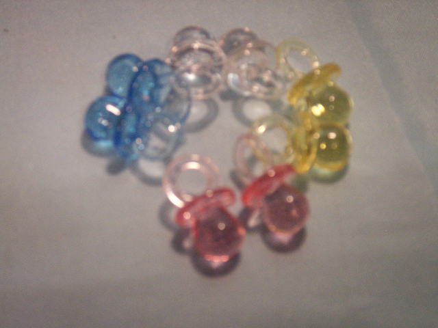 144 Mini Pacifiers Baby Shower Favor 7/8" long mixed colors | eBay
