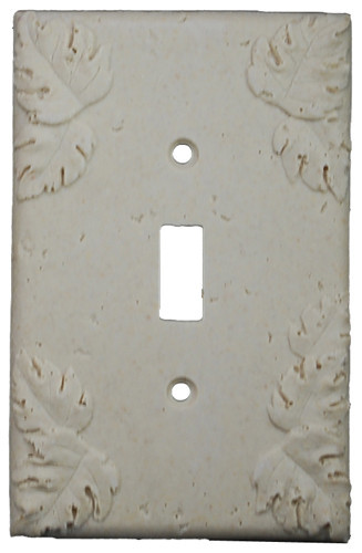 Stone Electric Cover Decorative Plates Leaf Collection Style Ivory | eBay