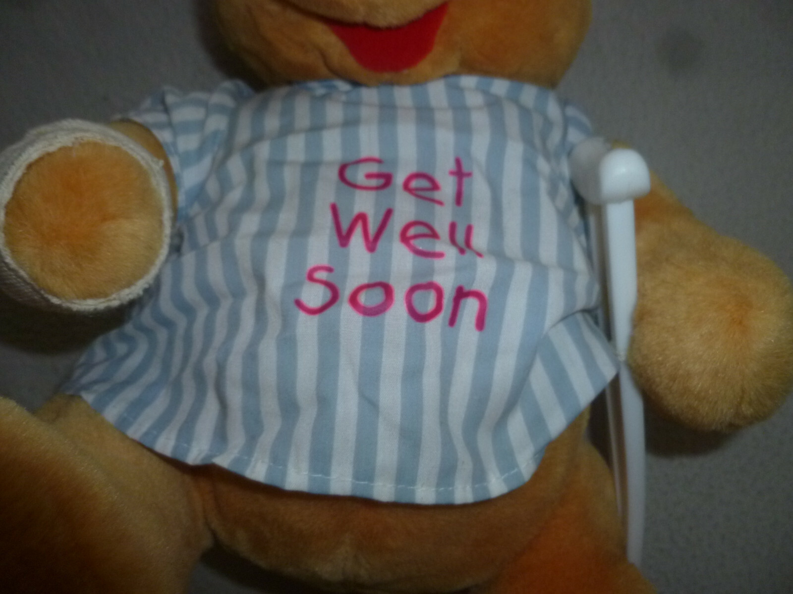 WALT DISNEY WINNIE THE POOH GET WELL SOON PLUSH TOY BANDAGE HOSPITAL ...