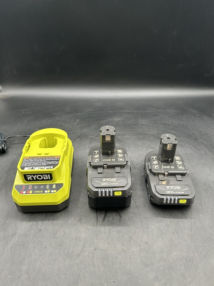 RYOBI ONE+ 18V Lithium-Ion 2Ah 4Ah Battery & Charger Starter Kit ...