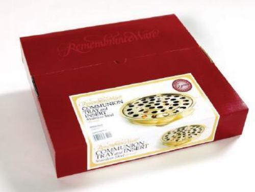 RemembranceWare: Communion Tray and Disk - Brass Finish : Stainless ...