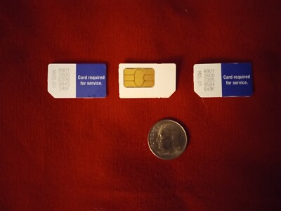 Lot of 3 MetroPCS GSM Blue&White Standard Size Sim Cards NOT FOR ...