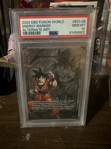 PSA 10 - Goku Gold Energy Marker E01-05 - Dragon Ball Fusion World English | eBay