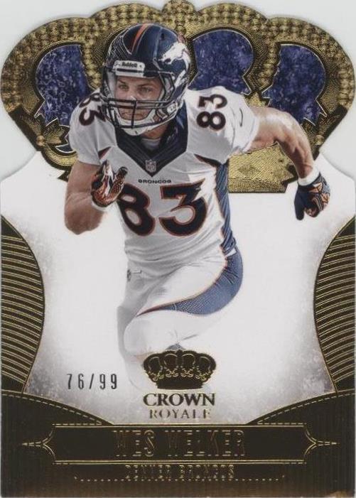2013 Panini Crown Royale - Wes Welker #100 Gold Die-Cut Crown /99 for ...