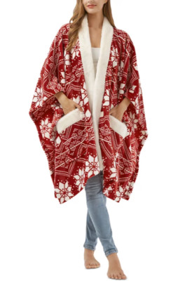 Snuggle in with the Cozy Plush Wrap ultra-soft Robe Throw Christmas 50 ...