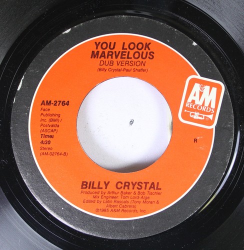 Rock 45 Billy Crystal - You Look Marvelous / You Look Marvelous (Dub ...