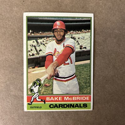 1976 Topps Baseball Bake McBride St. Louis Cardinals Card #135 | eBay