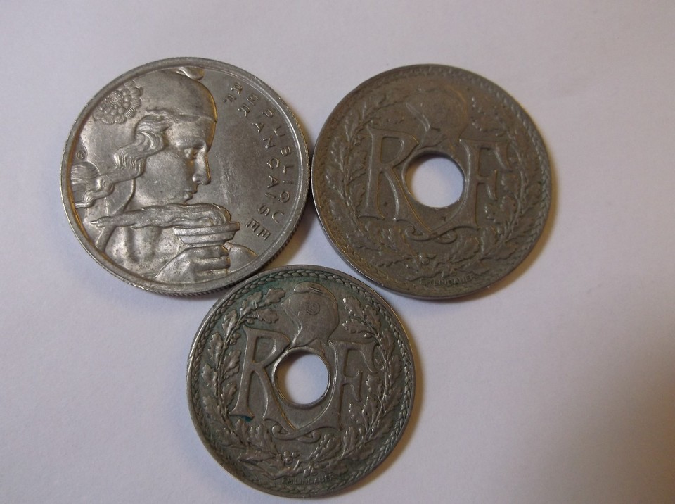 1918-100 Franc,1926-25 Cmes,1954-10 Cmes French Coin Lot 3 Coins | eBay