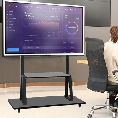 XL Rolling TV Cart on Wheels for 32-80" 32-100" LCD LED Plasma Flat ...