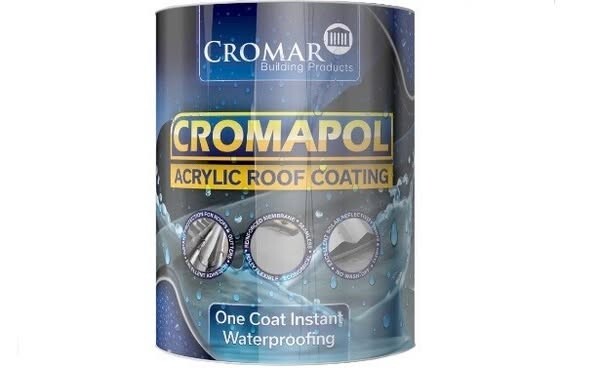 Cromar Cromapol One Coat Roof Paint Repair Weatherproof Felt Gutters ...
