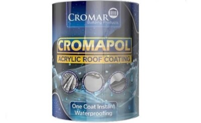 Cromar Cromapol One Coat Roof Paint Repair Weatherproof Felt Gutters ...