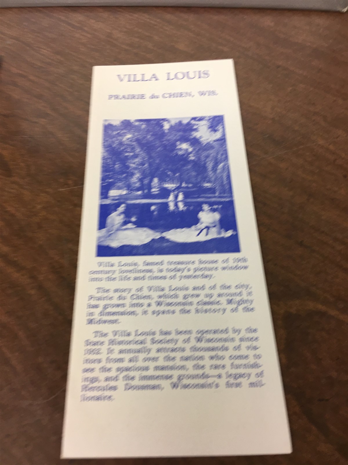 Original 1960's Villa Louis Prairie du Chien, Wisconsin Brochure | eBay