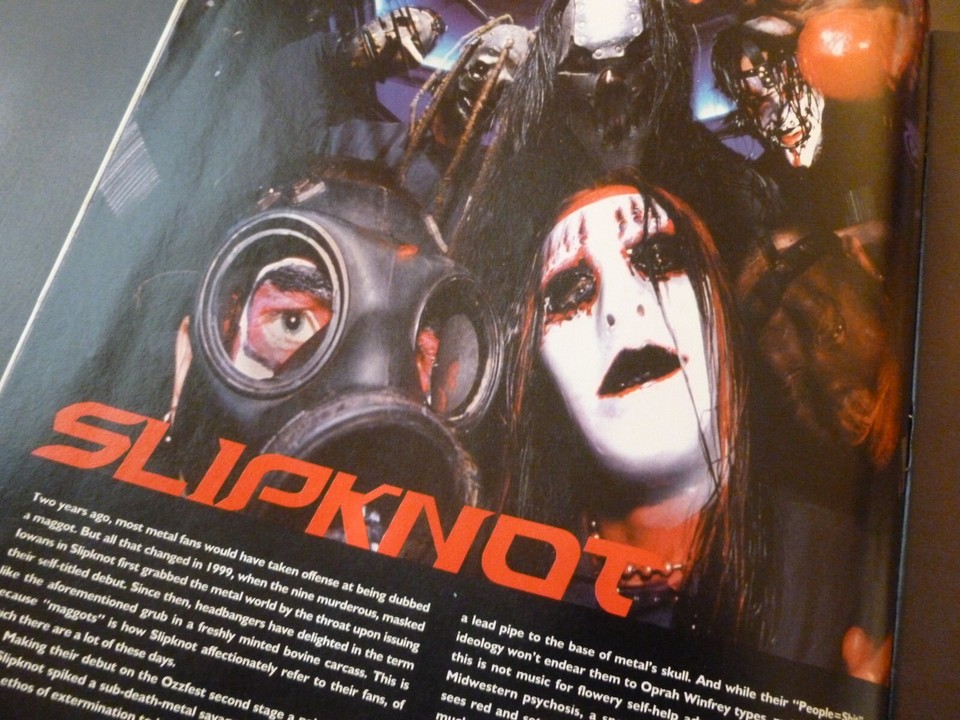 Ozzfest 2001 Tour Magazine Ozzy Osbourne Black Sabbath Manson Slipknot ...