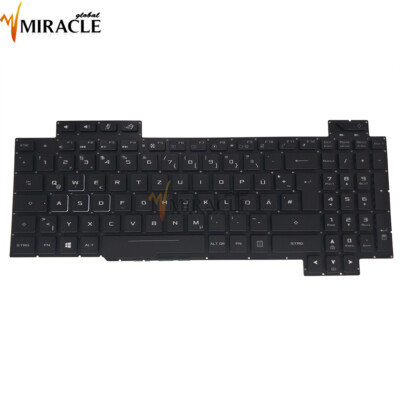 GR German Laptop RGB Backlit Keyboard for Asus ROG Strix GL503 GL503V ...