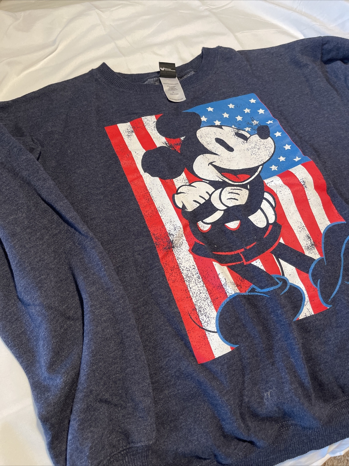 Vintage MICKEY MOUSE Flag Jerry Leigh 90s Light Disne… - Gem