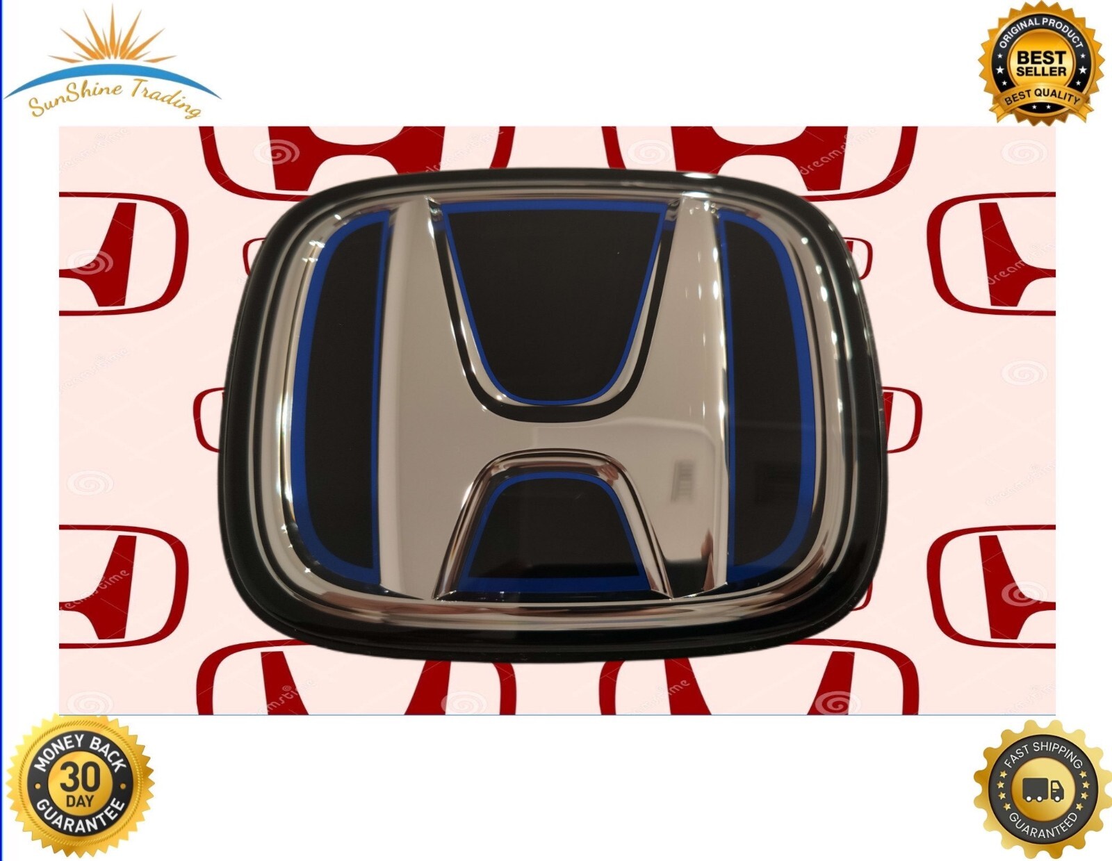 2023 Honda Accord Hybrid Emblem Logo Badge Blue 75710-30A-A01 Work With ...
