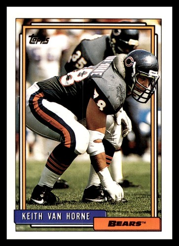 1992 Topps #580 Keith Van Horne Chicago Bears Football Card NM | eBay