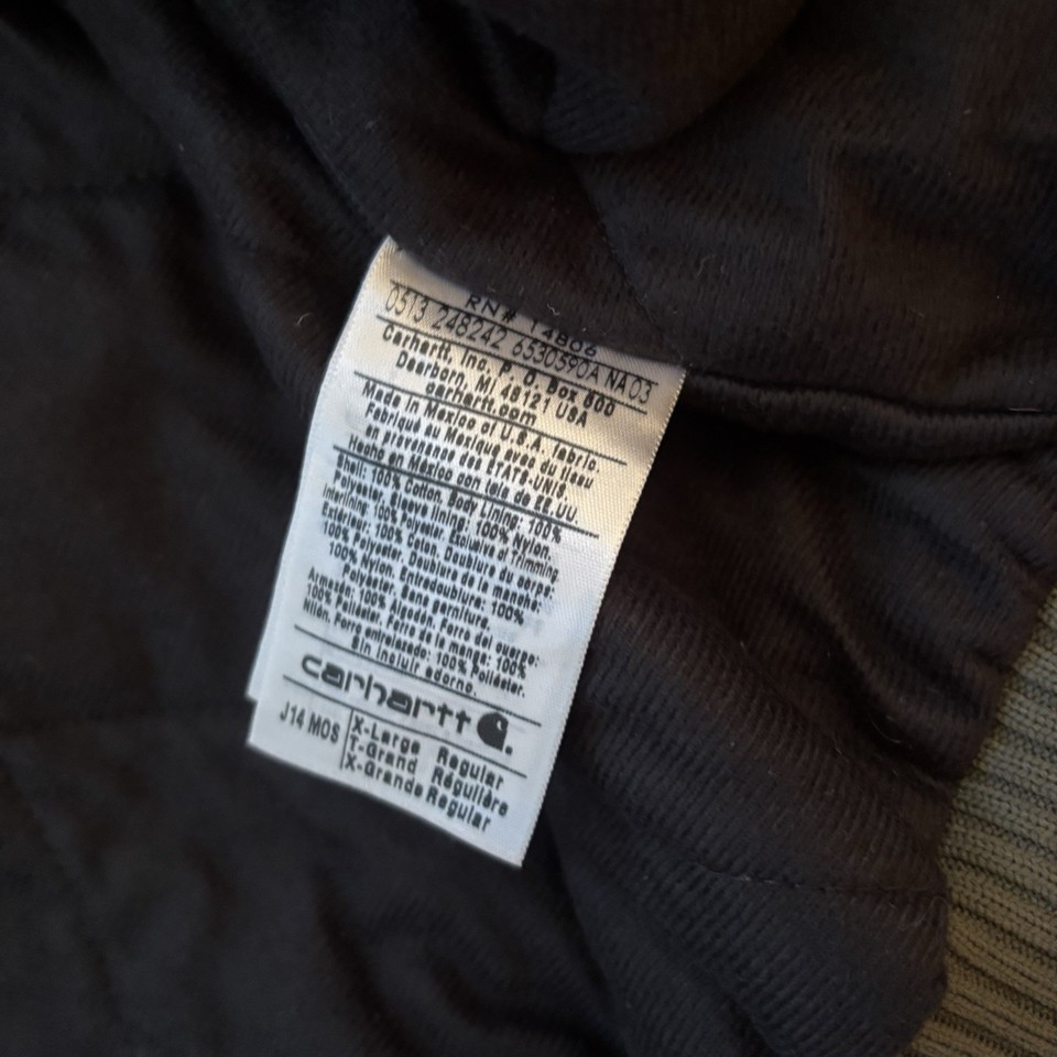 Vintage Carhartt Santa Fe Jacket Mens Size XL Olive Green Sunfaded ...