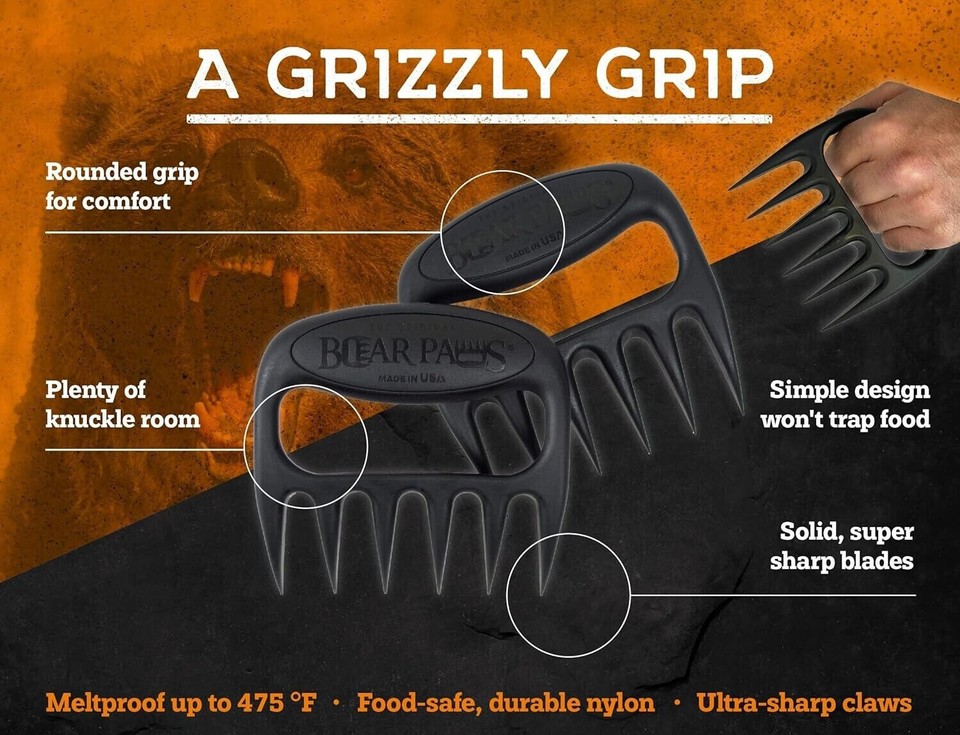 NEW Meat Shredder Claws Bear Paws Claws BBQ Grill Beef Pulled Pork ...