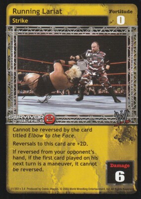 WWE: Running Lariat (SS2) [Played] card type Strike Raw Deal Wrestling ...