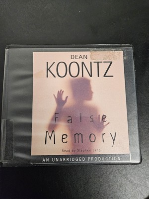 Dean Koontz False Memory 17 CD Disc Set Audiobook Unabridged | eBay