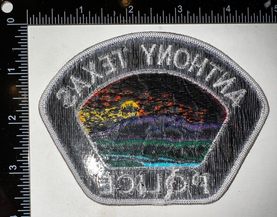 Anthony TX Texas Police Department Patch | eBay