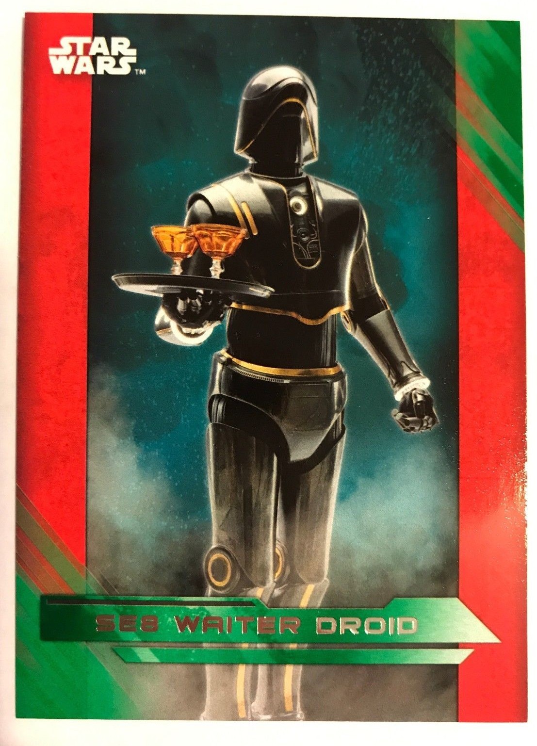 2017 Star Wars The Last Jedi #34 SE8 Waiter Droid GREEN NrMint-Mint | eBay
