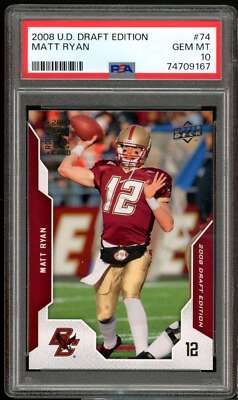 Matt Ryan Rookie Card 2008 Upper Deck Draft Edition #74 PSA 10 | eBay