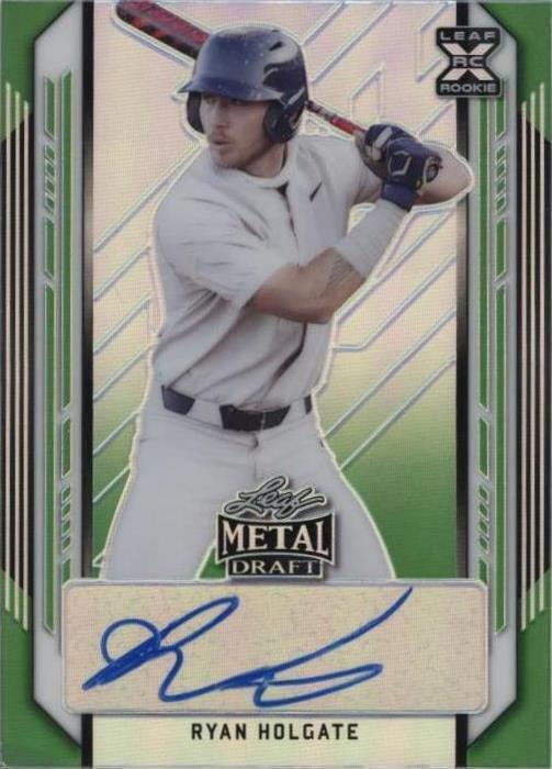 2021 Leaf Metal Draft - Ryan Holgate #BA-RH2 Green Rainbow /10 (AU, RC ...