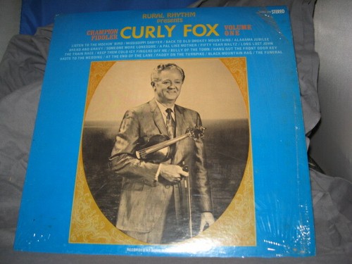 Curly Fox ‎– Champion Fiddler Volume 1 LP Vinyl 1972 Bluegrass Record ...