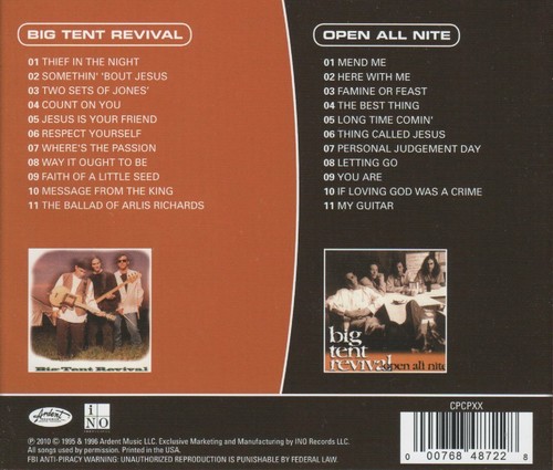 Big Tent Revival Open All Nite CD 724382514725| eBay
