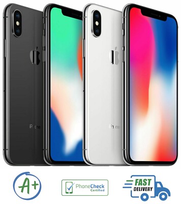 Apple iPhone X A1865 UNLOCKED for all carriers, all colors+GB - A Grade ...