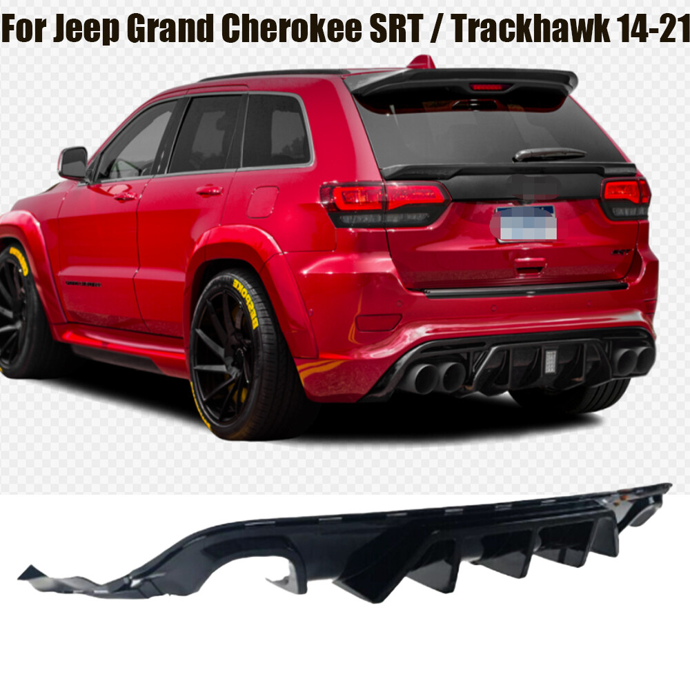 Gloss Black Rear Bumper Diffuser For Jeep Grand Cherokee SRT ...