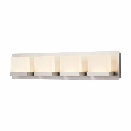 Integrated LED Bath Vanity Light Ultra Sleek Dimmable 4 Lights 3000K ...