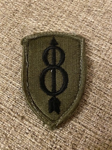 US Army 8th Infantry Division Subdued Patch INV4396 | eBay