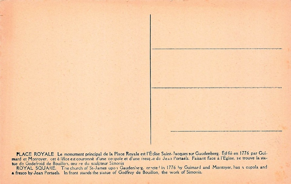 BELGIQUE BRUXELLES PLACE ROYALE | eBay