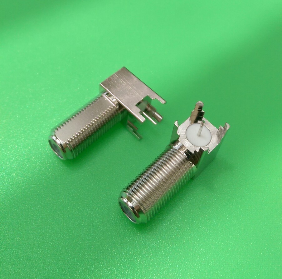 (1 PC) Right Angle F Female PCB Mount Connector - USA Seller | eBay